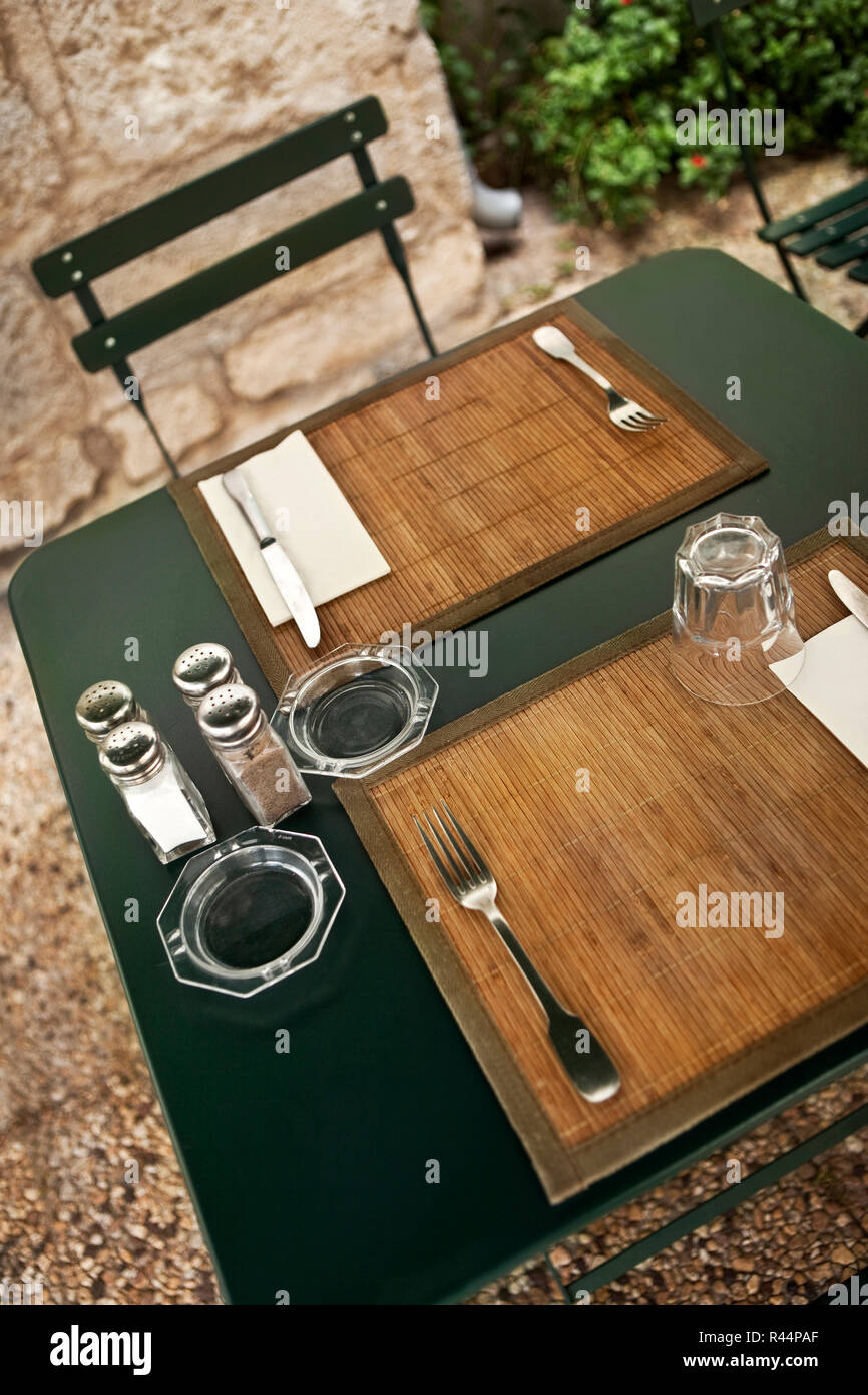 Table set up Stock Photo - Alamy