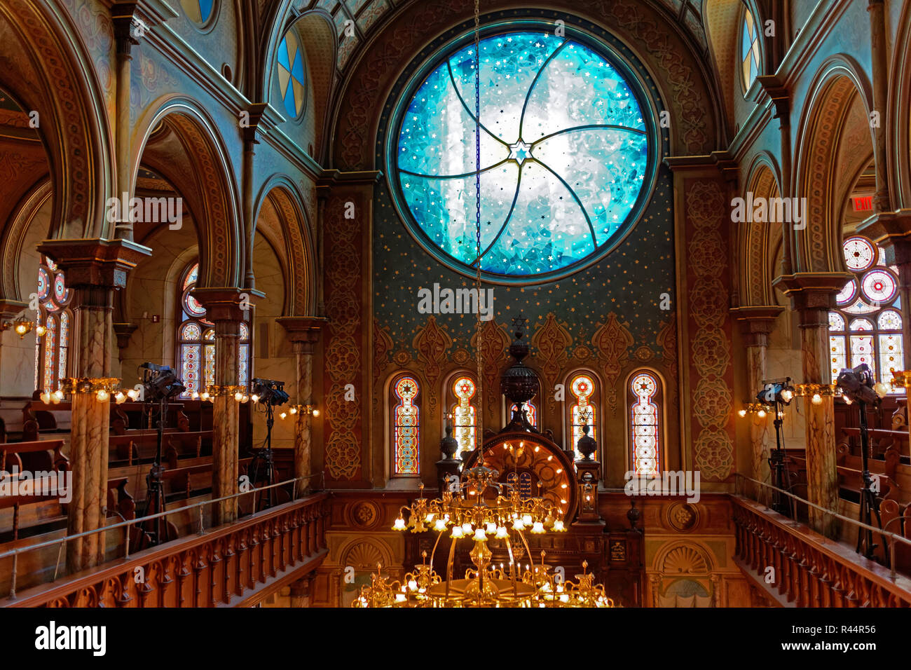 The Eldridge Street Synagogue opened in 1887 in Manhattan, the first ...