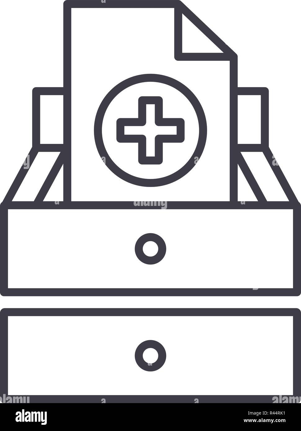Medical tests line icon concept. Medical tests vector linear ...