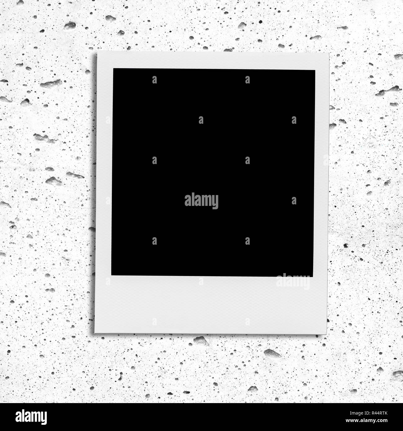 Instant blank polaroid photo on Black and White Stock Photos & Images ...