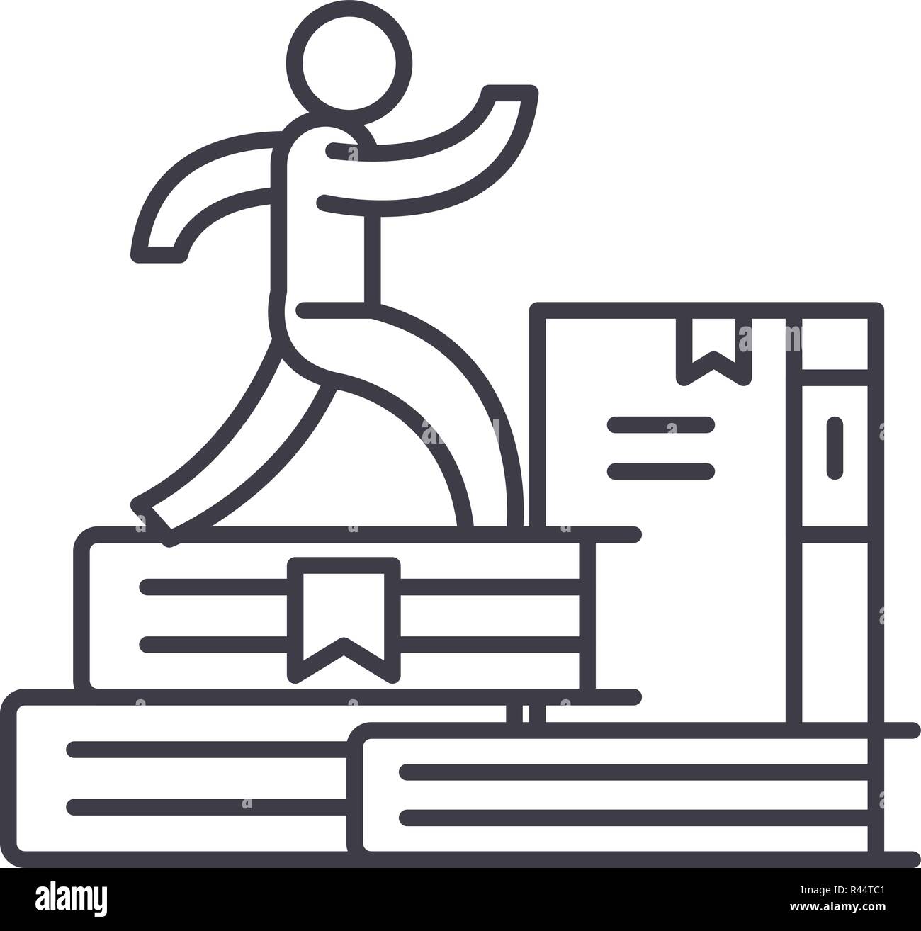 New knowledge line icon concept. New knowledge vector linear ...