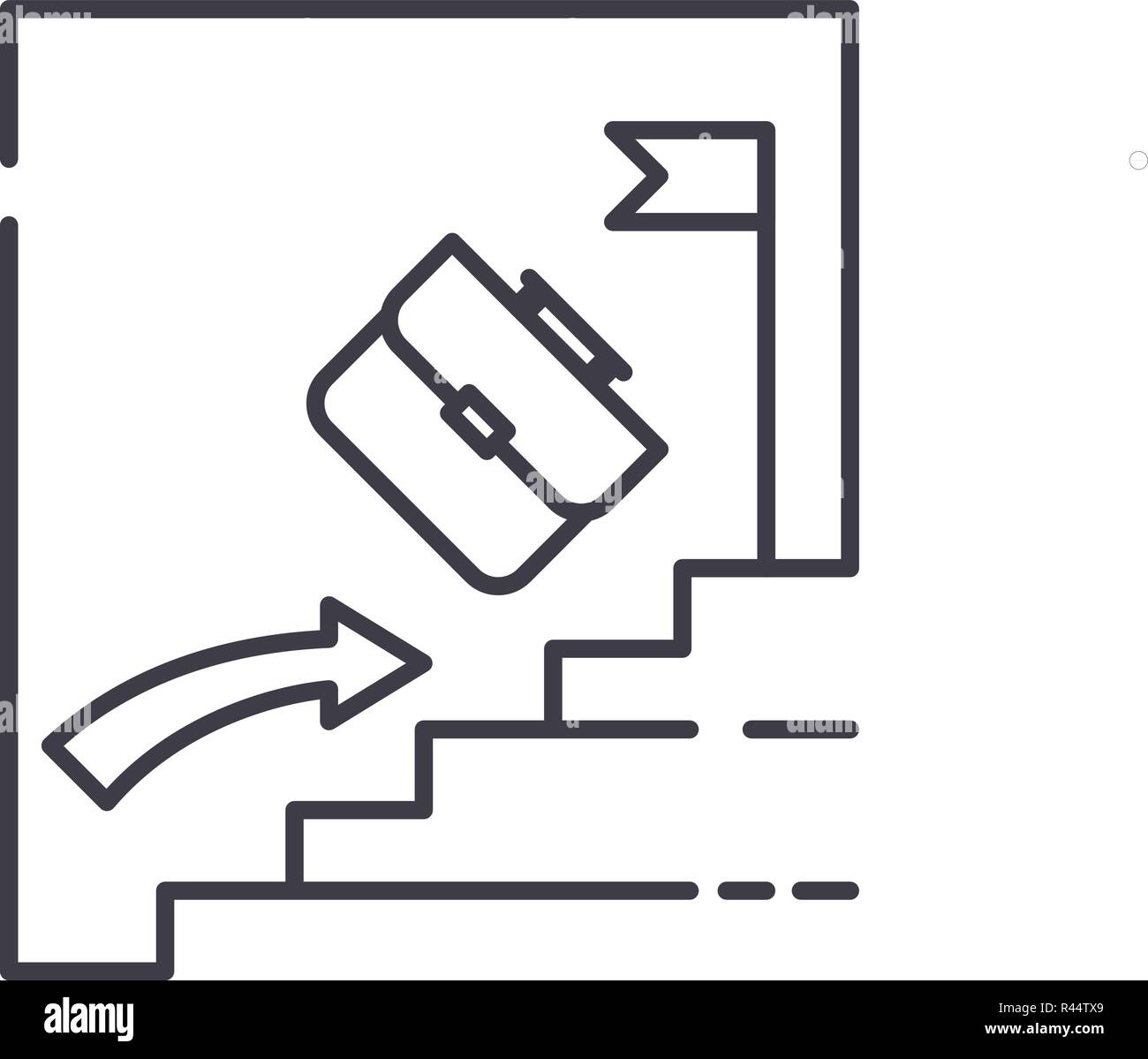 Passive investing line icon concept. Passive investing vector linear ...