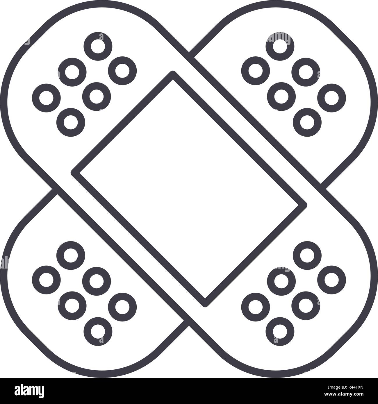 Patch line icon concept. Patch vector linear illustration, symbol, sign ...