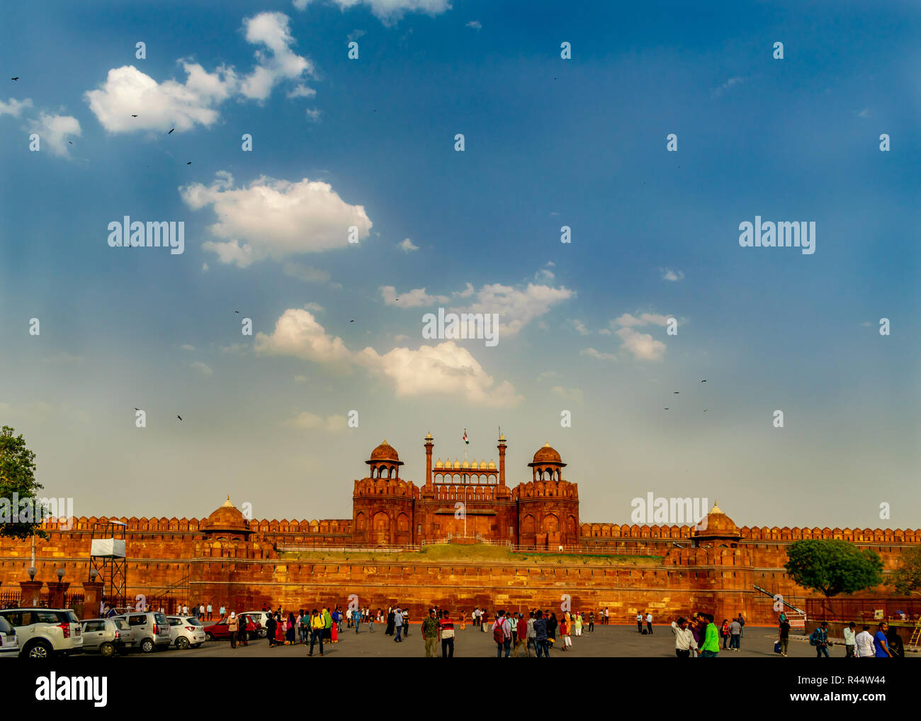 A front view of the Red Fort Stock Photo - Alamy