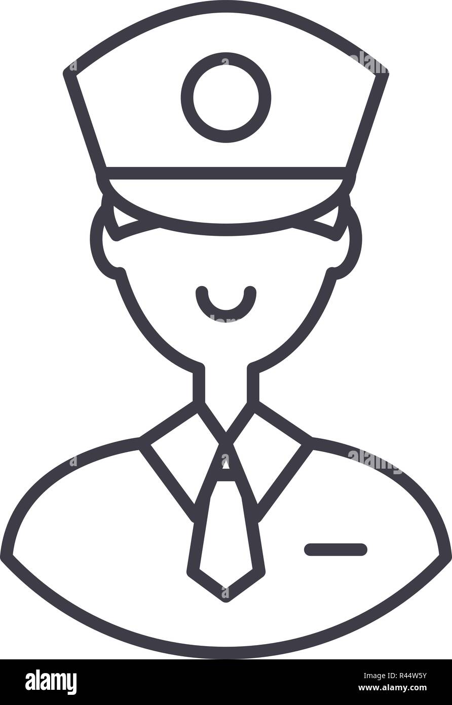 Policeman Hat Drawing