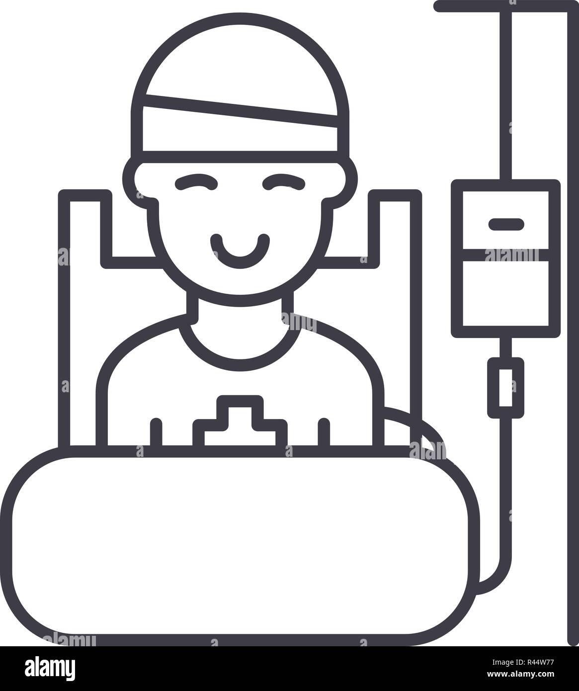 Operative period line icon concept. Operative period vector linear ...