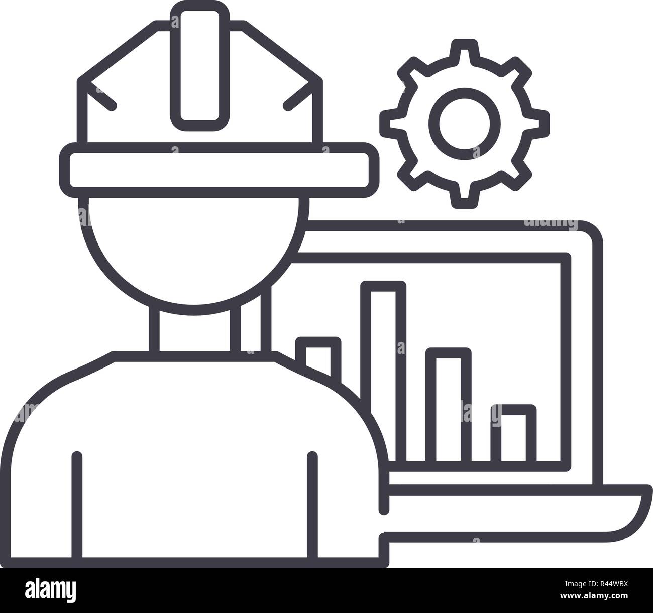 Production automation line icon concept. Production automation vector ...