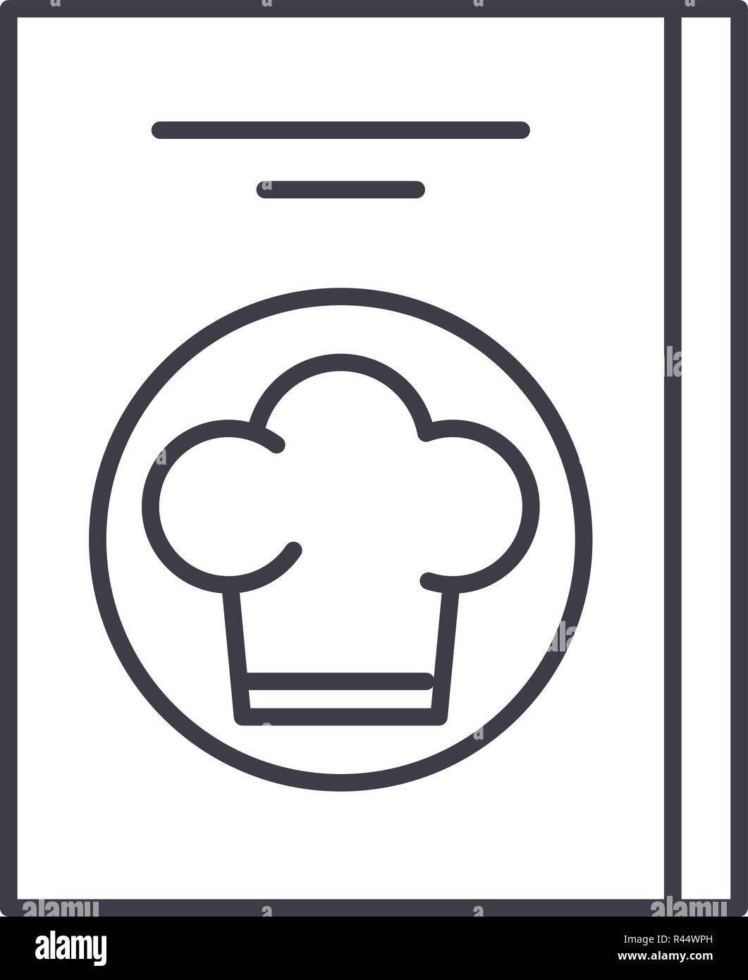 Restaurant bill line icon concept. Restaurant bill vector linear ...
