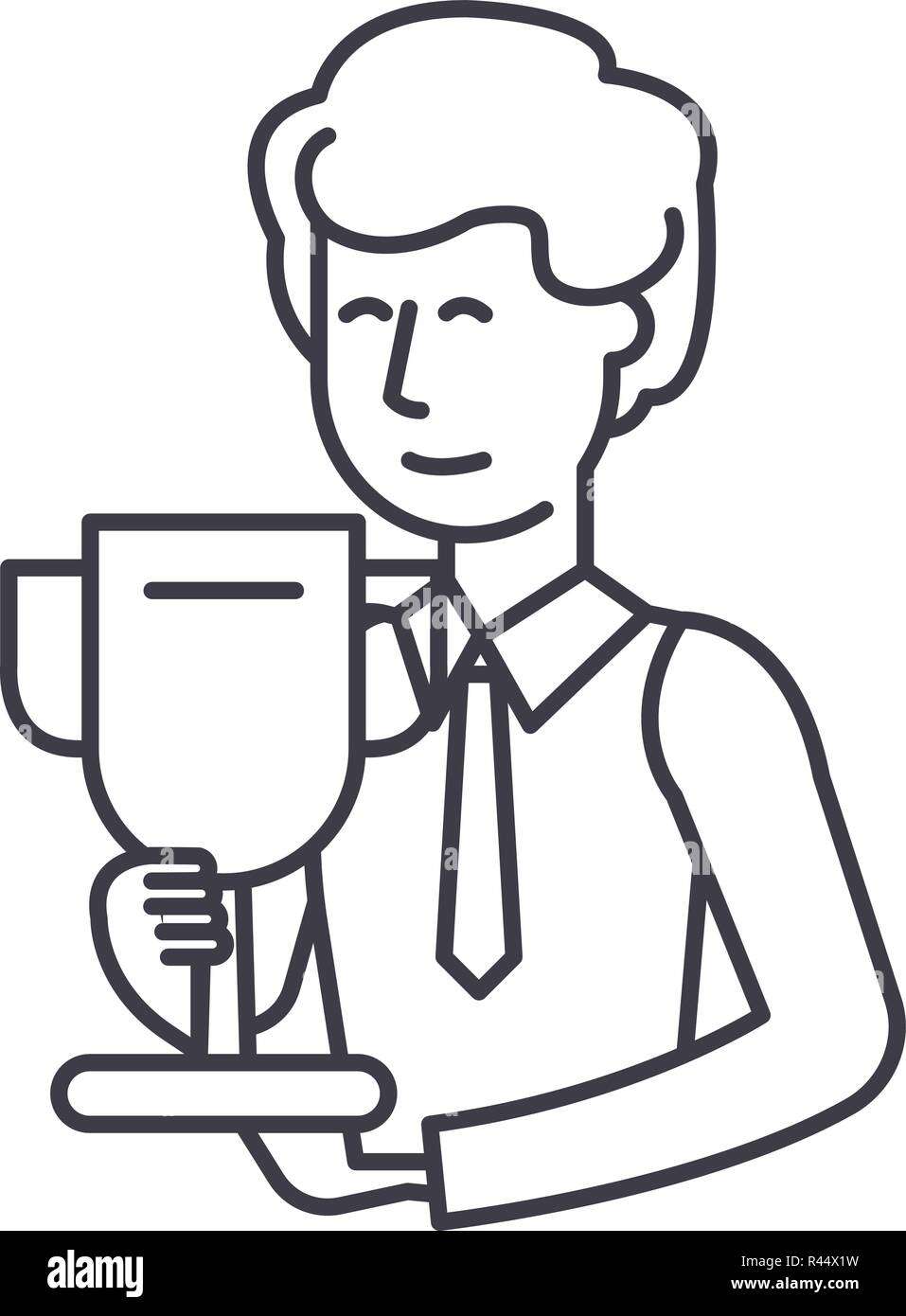Science grant line icon concept. Science grant vector linear ...