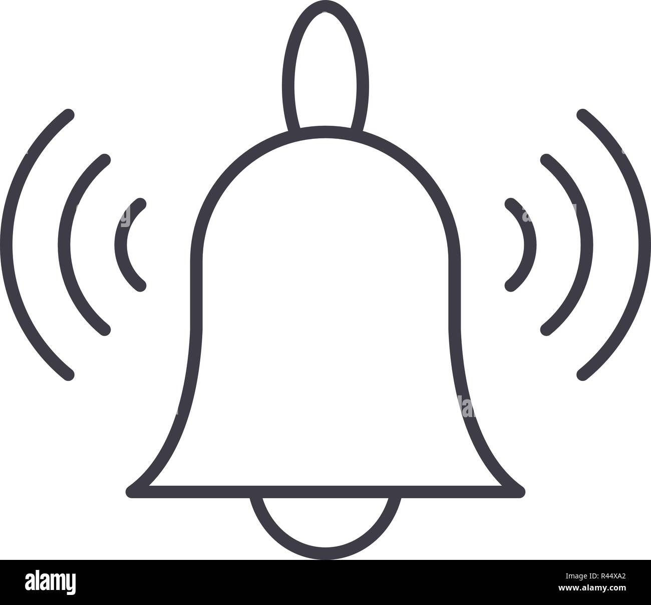 Signaling line icon concept. Signaling vector linear illustration ...