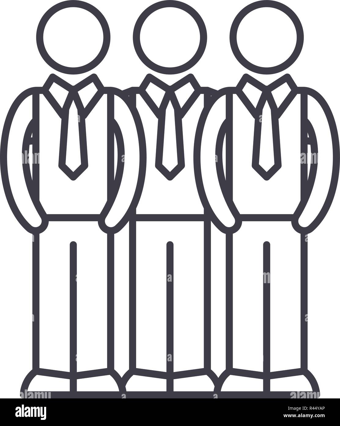 Union line icon concept. Union vector linear illustration, symbol, sign ...