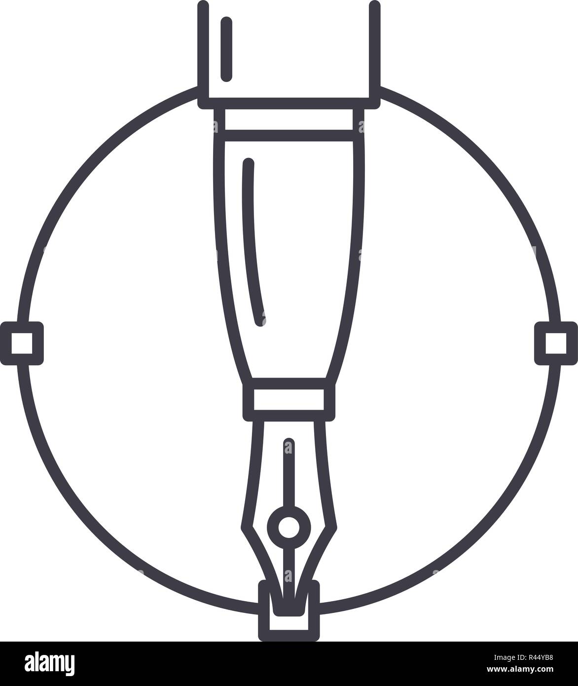 Vector graphics line icon concept. Vector graphics vector linear ...