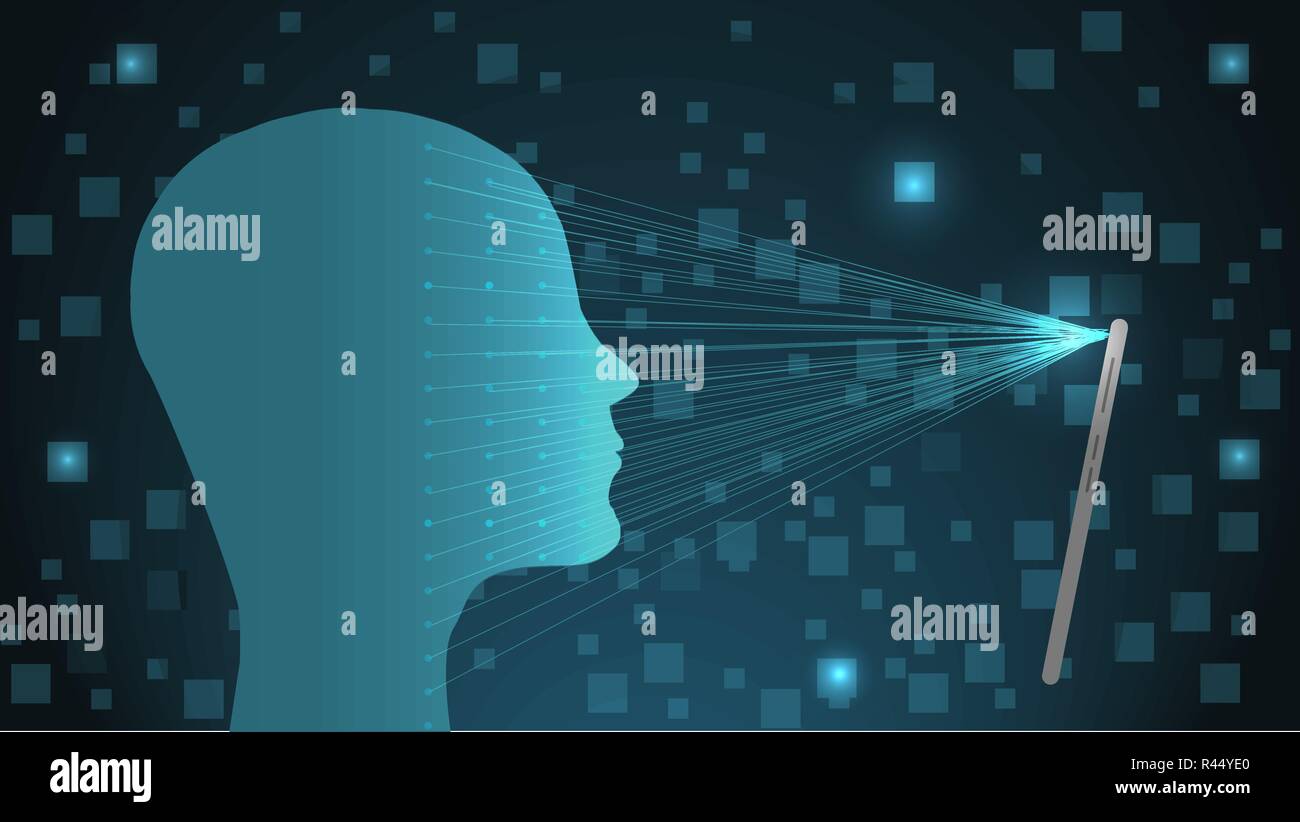 Biometric scanner screen Stock Vector Images - Alamy