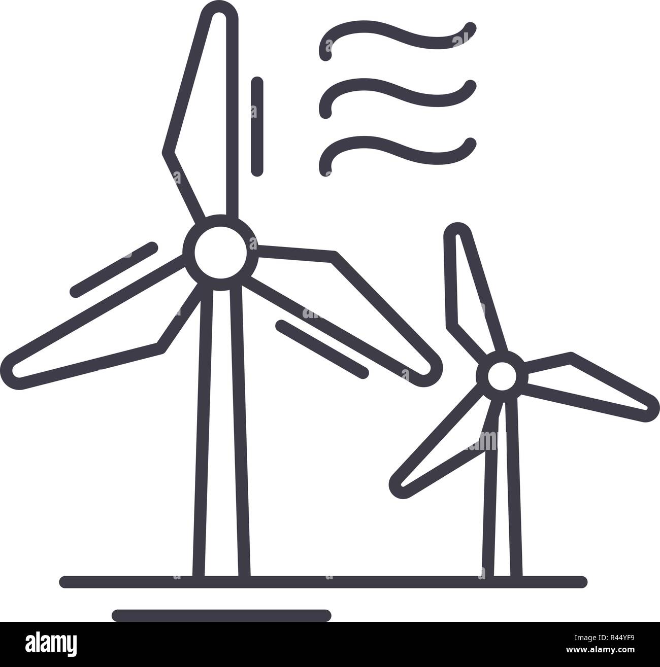 Windmill Solar Panel Symbol