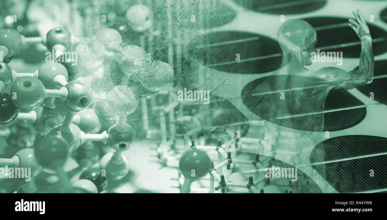 Science background design with object science Stock Photo - Alamy