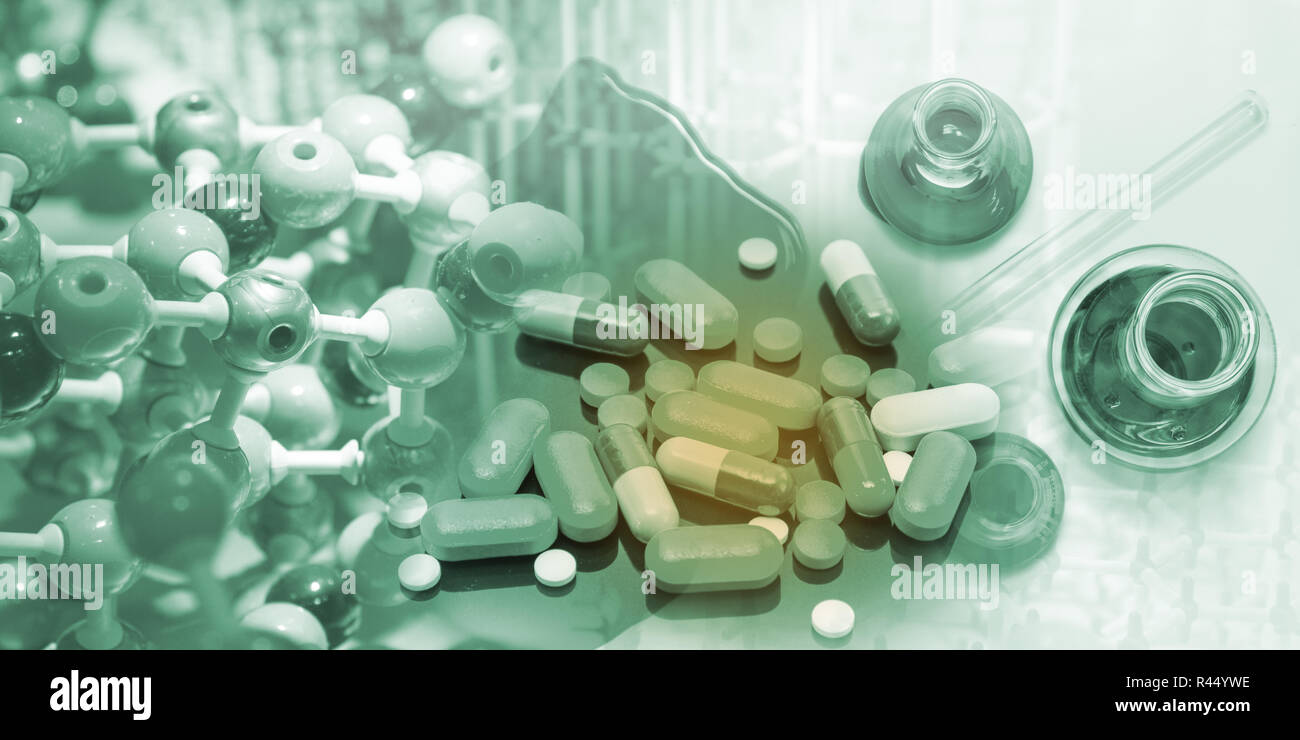 Science background design with object science Stock Photo - Alamy