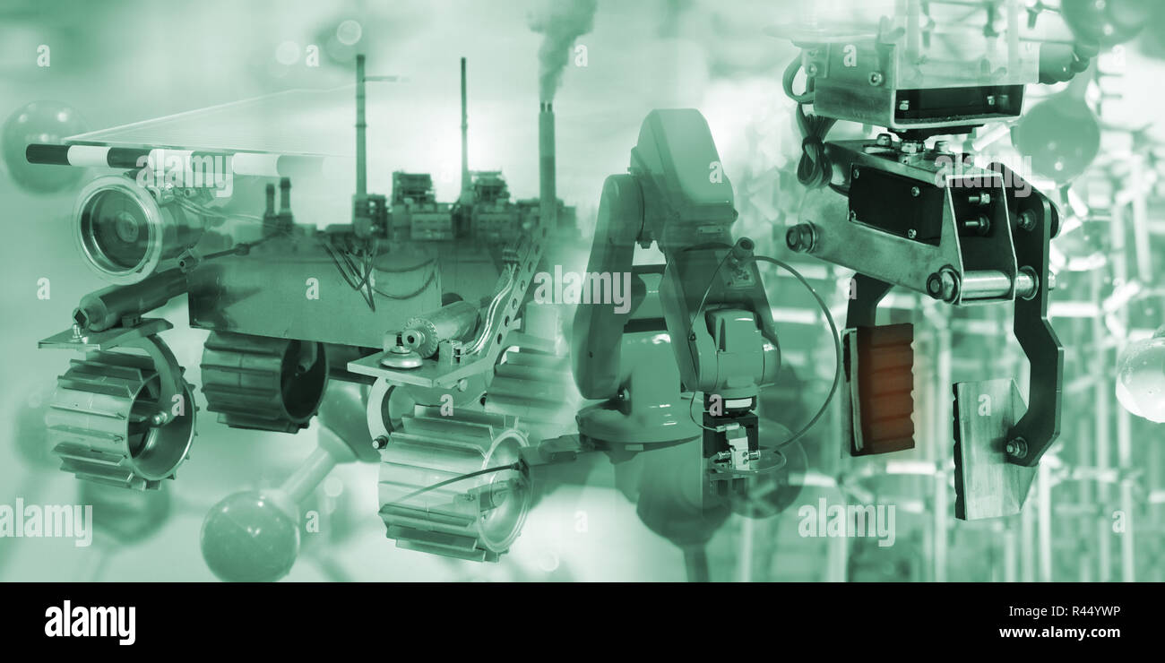 Science background design with object science Stock Photo - Alamy