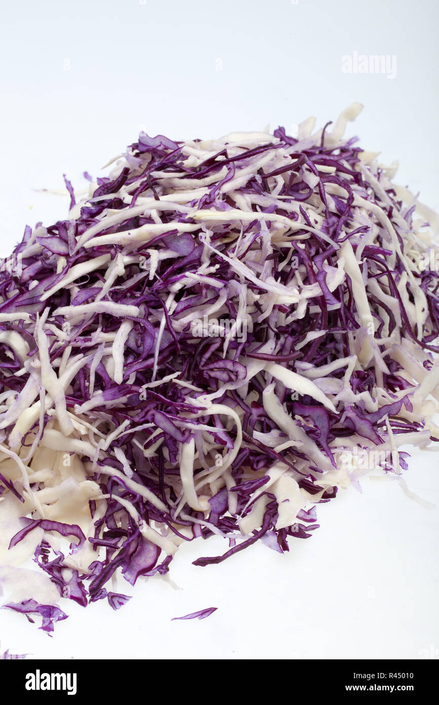 White and Red Cabbage Stock Photo - Alamy