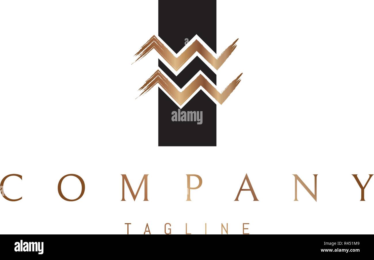 Golden Wave vector logo image Stock Vector Image & Art - Alamy