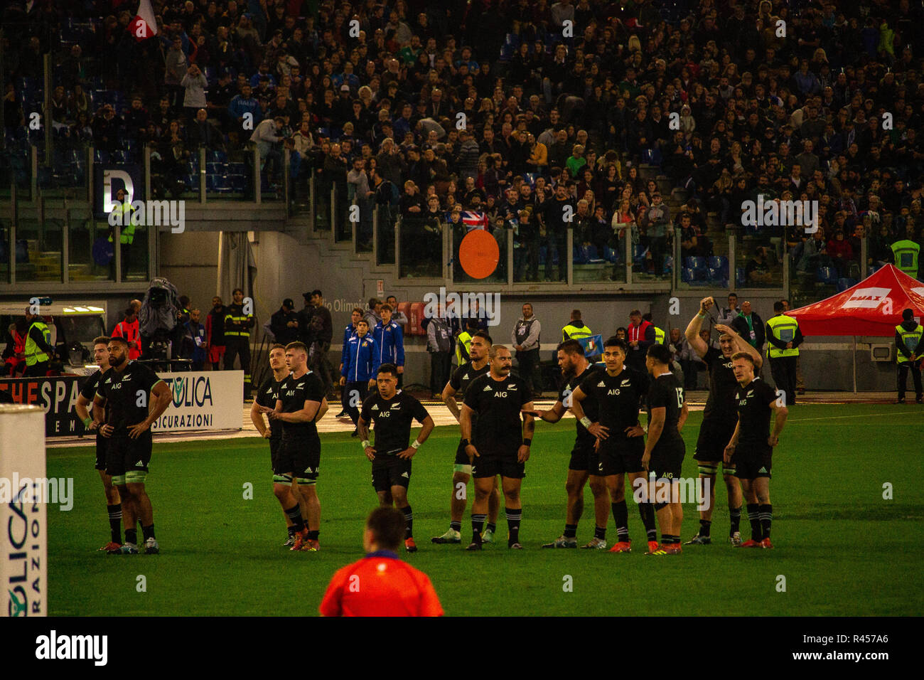 Cattolica Rugby match Italia vs All Blacks . Rome, Olympic Stadium 25 ...
