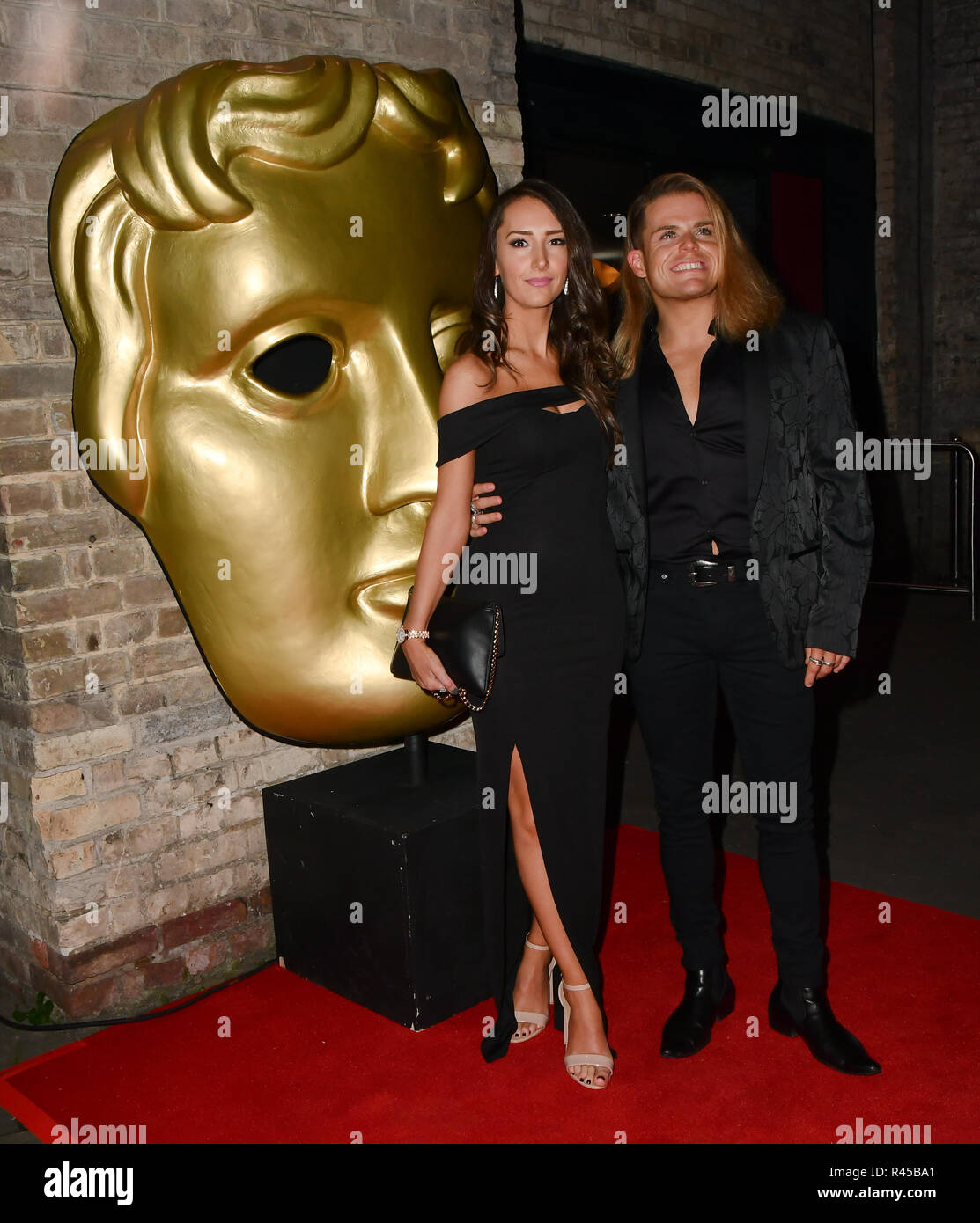 Giovanni Spano and Natasha Jenkins arrivers at the BAFTA Children's ...