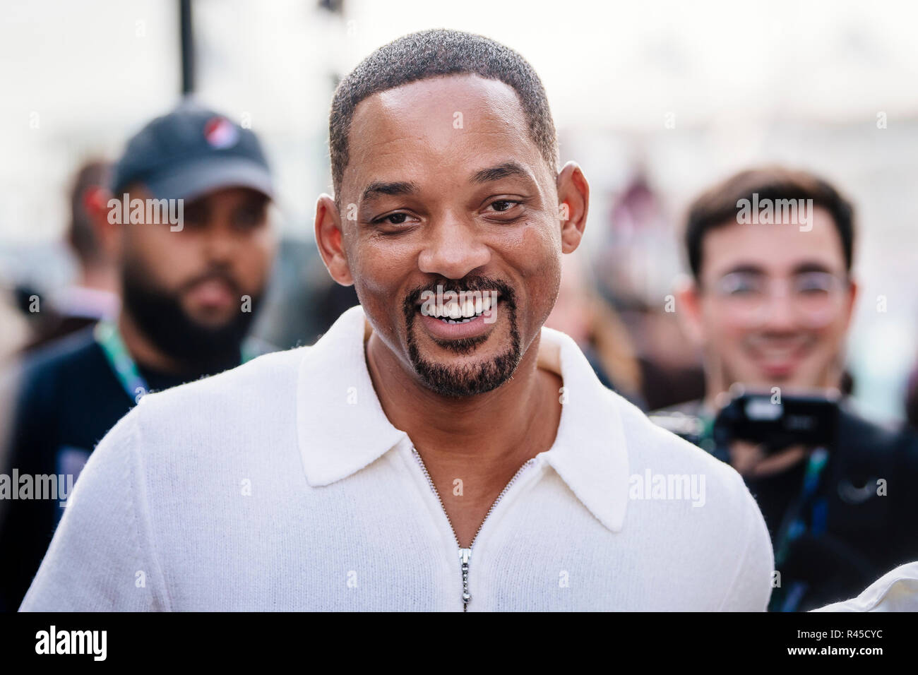 Abu Dhabi, UAE. 25th Nov, 2018. US Actor Will Smith smiles as he ...