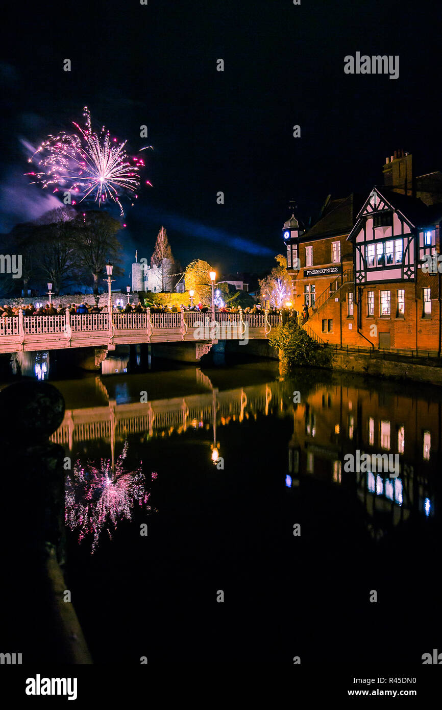 Tonbridge castle fireworks hi-res stock photography and images - Alamy