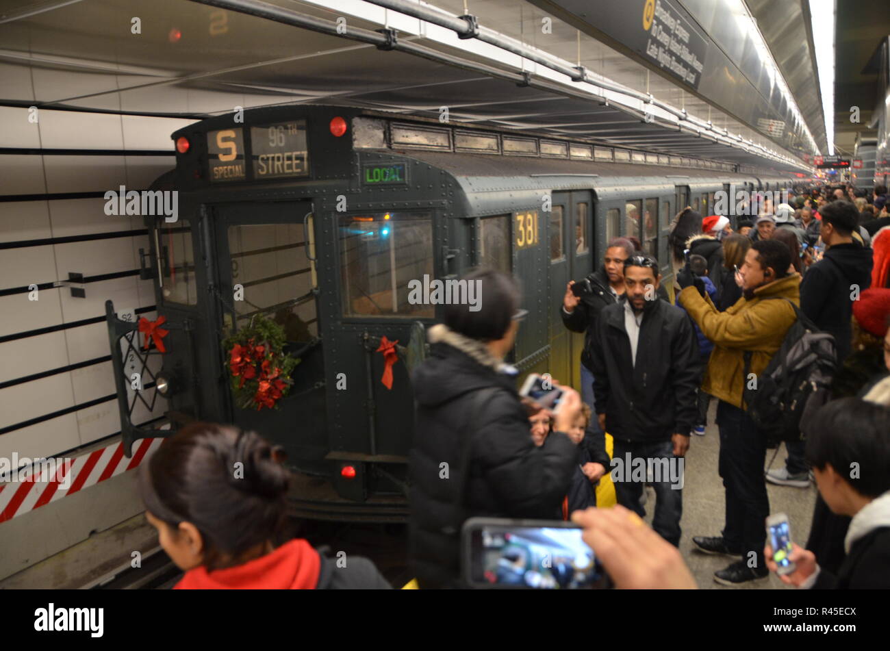 People seen waiting for Nostalgia trains to arrive at the station. The ...