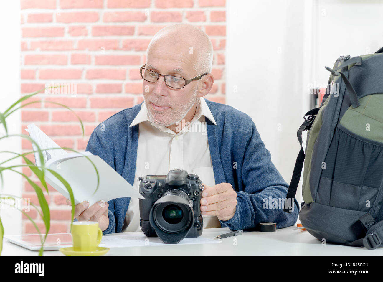 Nice portrait photographer holding hi-res stock photography and images ...