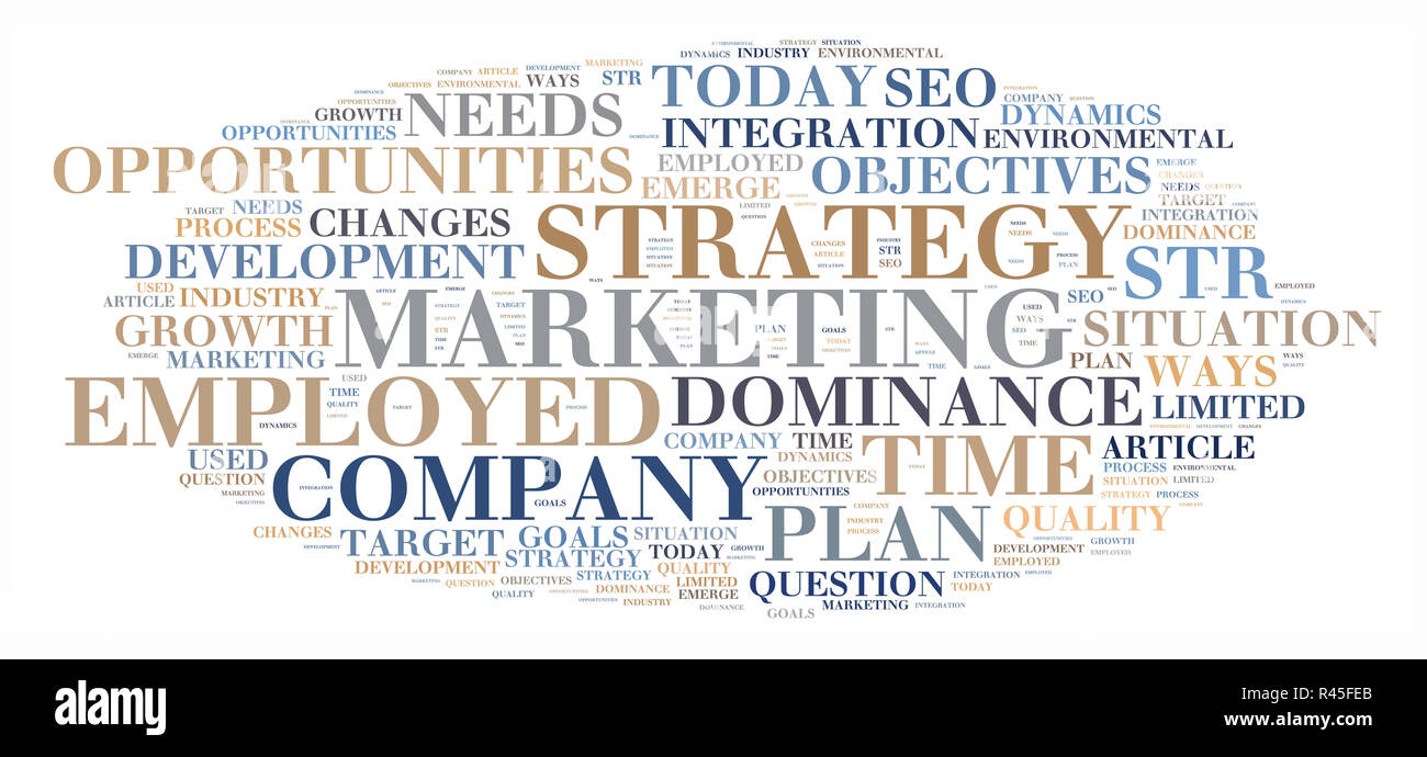 Marketing strategy illustration concept Stock Photo - Alamy