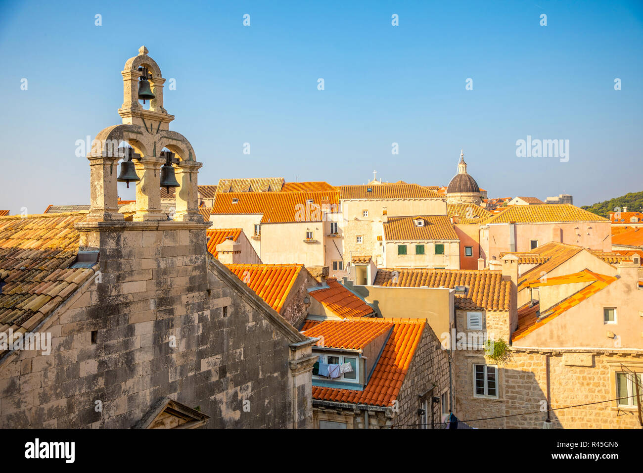 Bell tower of small chapel in Dubrovnik, Croatia Stock Photo - Alamy