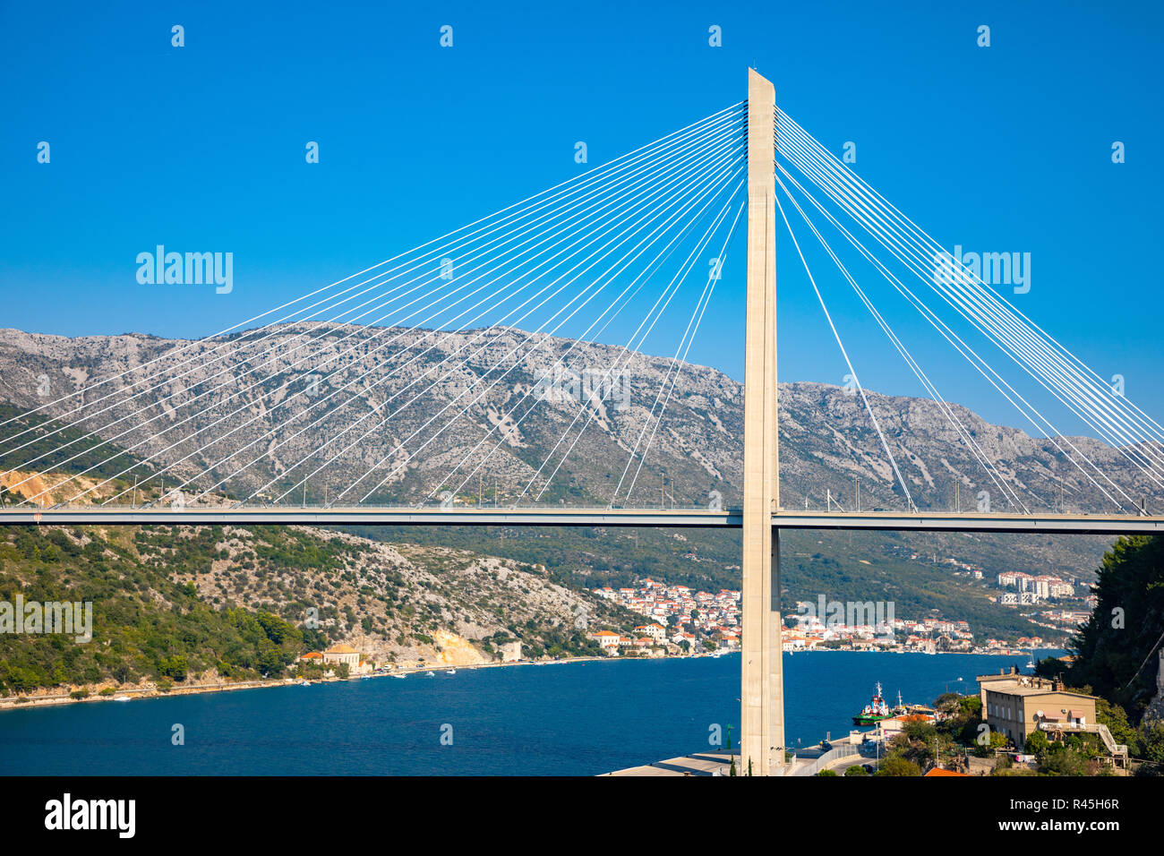 The Franjo Tudjman Bridge in Dubrovnik, Croatia Stock Photo - Alamy