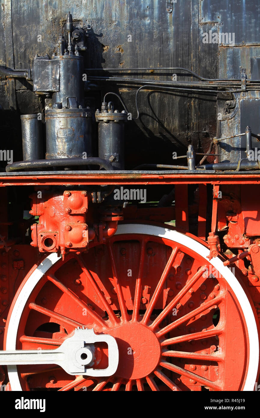 Steam locomotive detail Stock Photo - Alamy