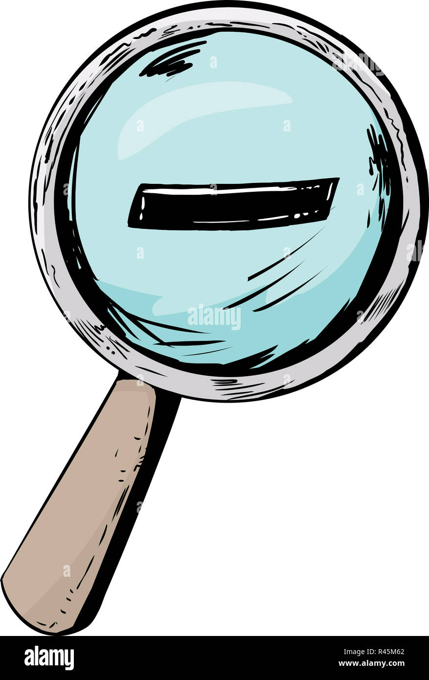 Zoom Out Symbol Stock Photo - Alamy