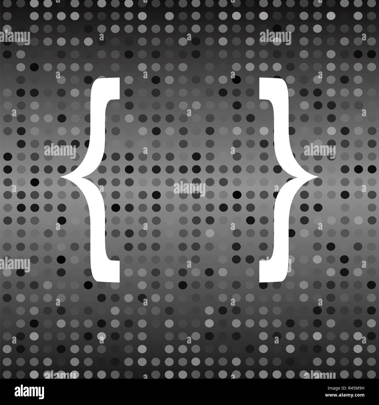 Curly bracket background hi-res stock photography and images - Alamy