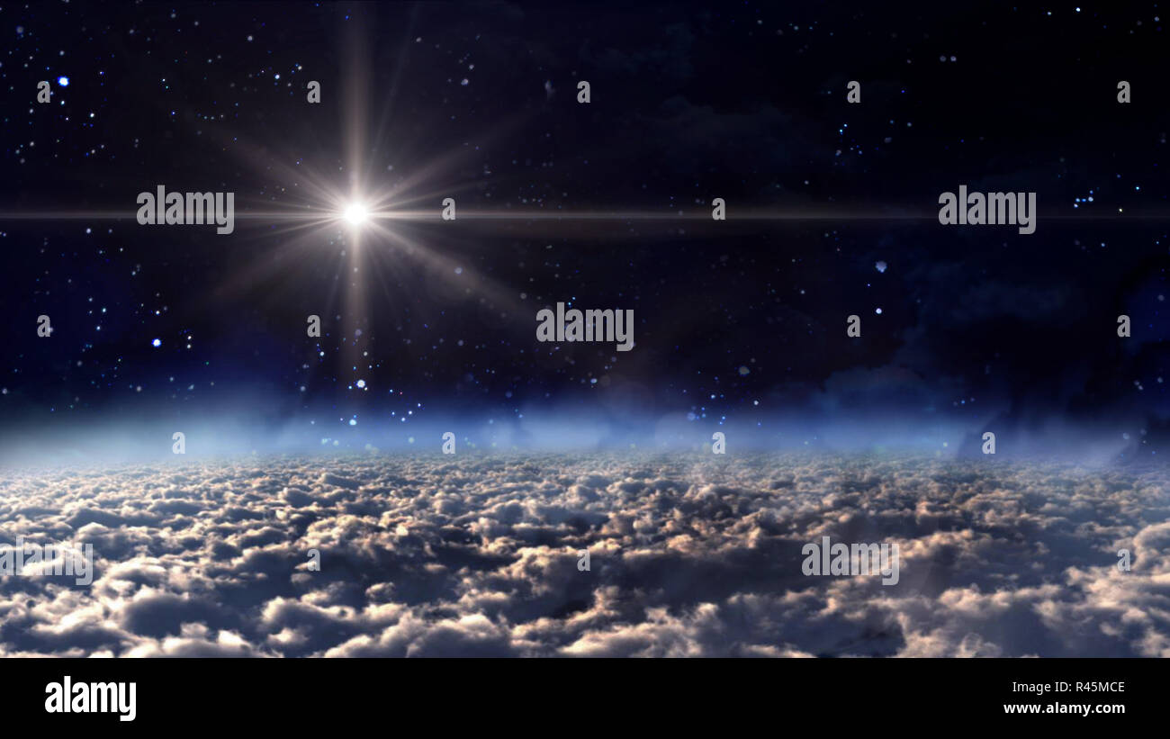 space white glow star cross Stock Photo - Alamy