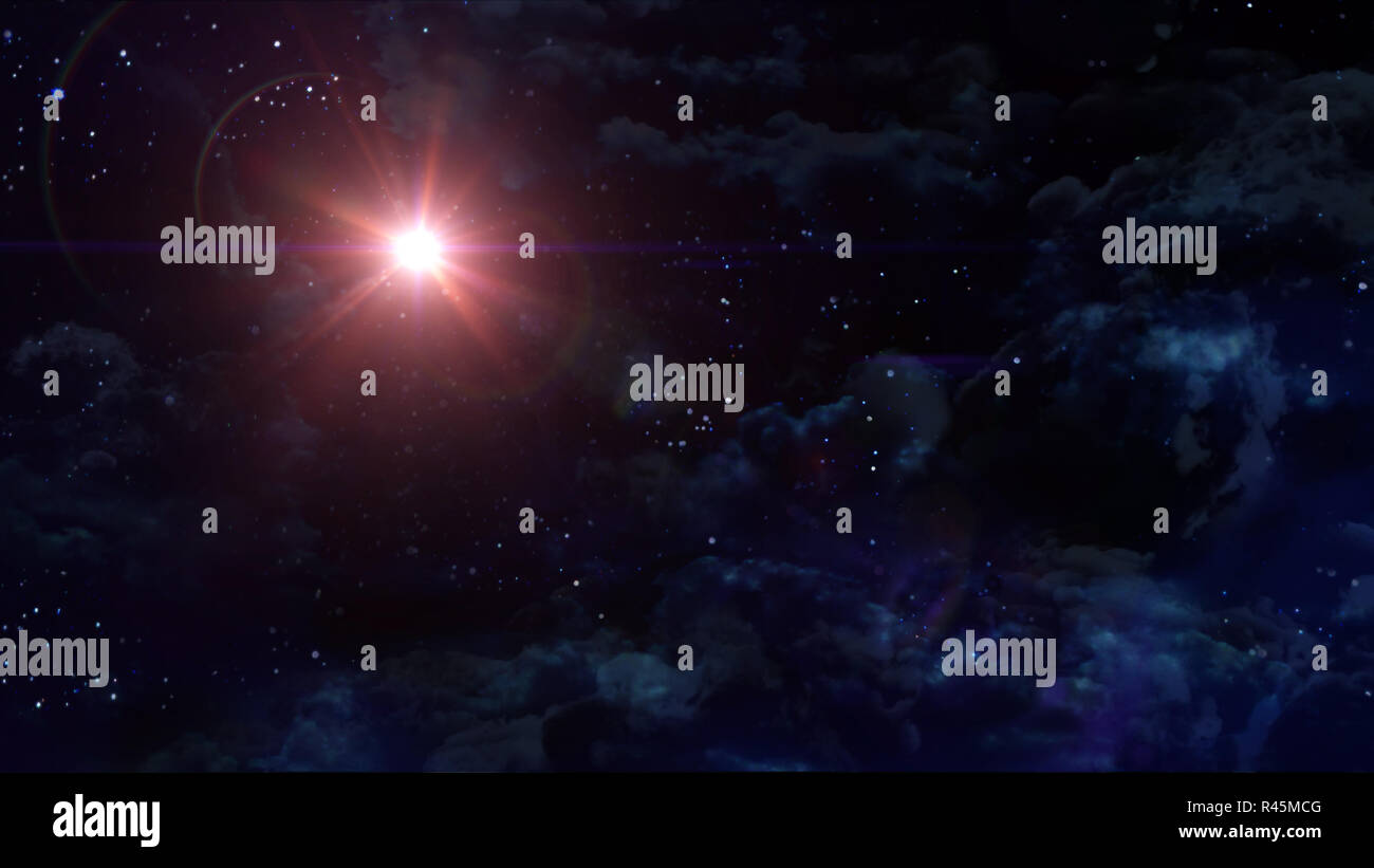 starry night star with mars planet Stock Photo - Alamy