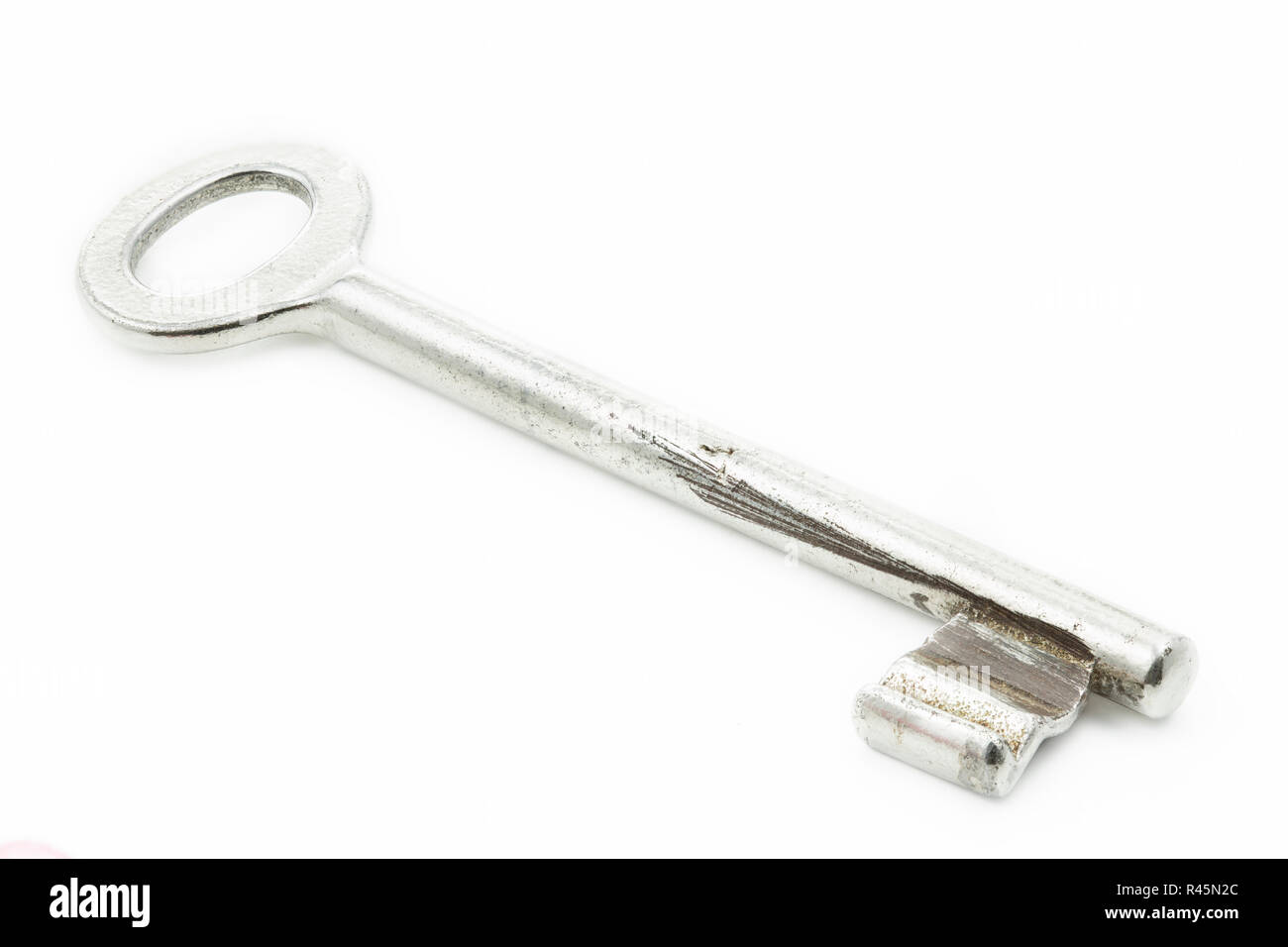 single key on white background Stock Photo - Alamy