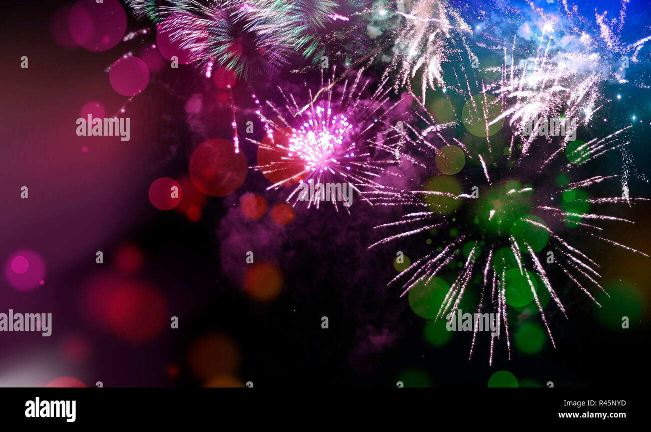 fireworks glittering confetti Stock Photo - Alamy