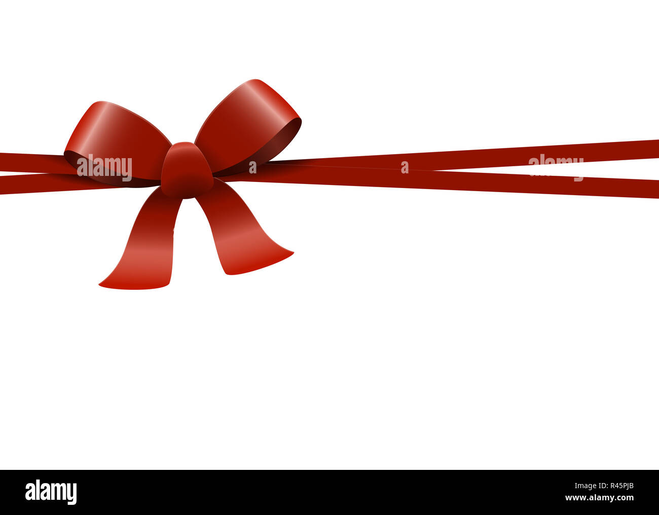 red ribbon bow Stock Photo - Alamy