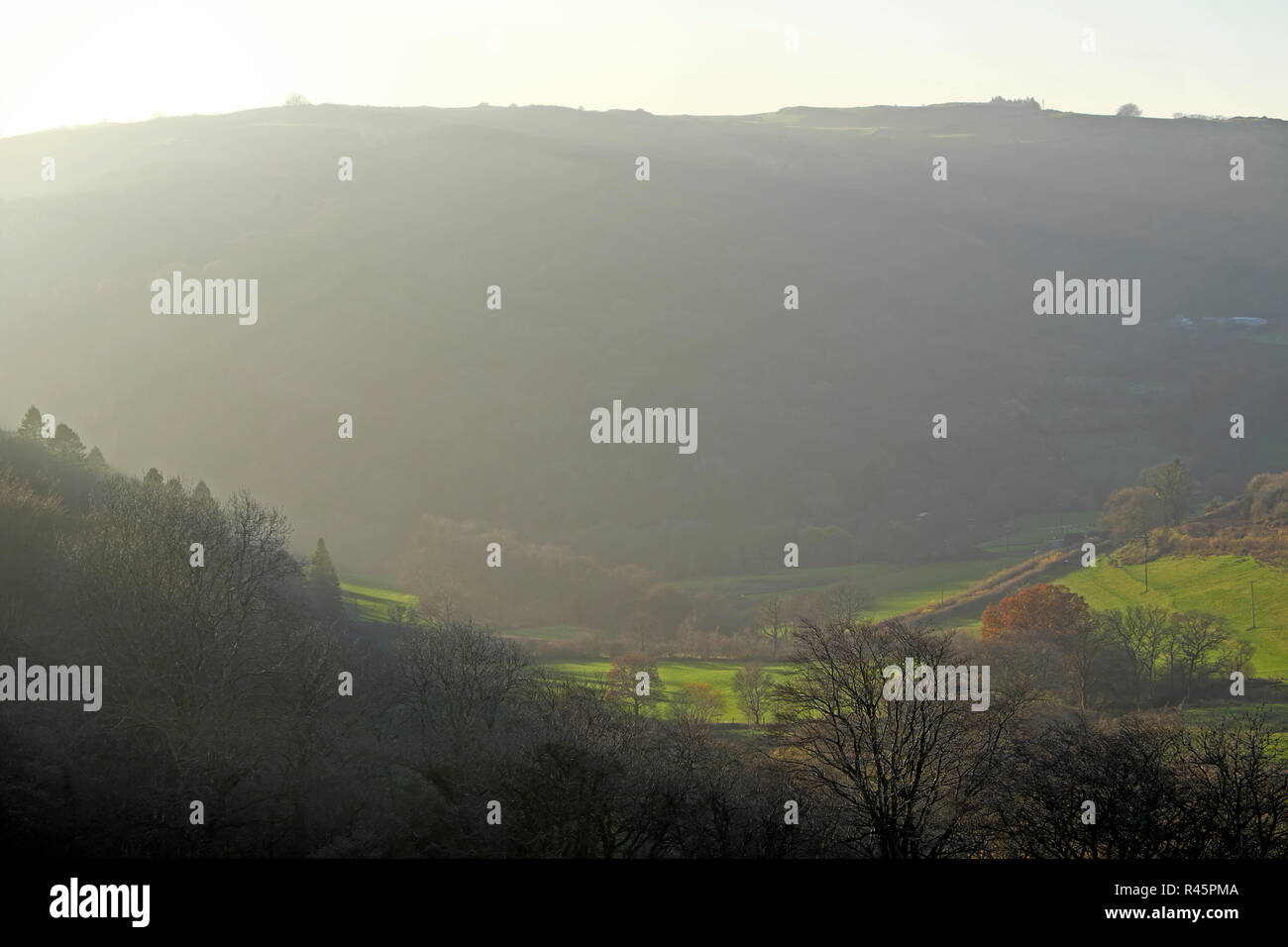 Green valley in welsh hills hi-res stock photography and images - Alamy