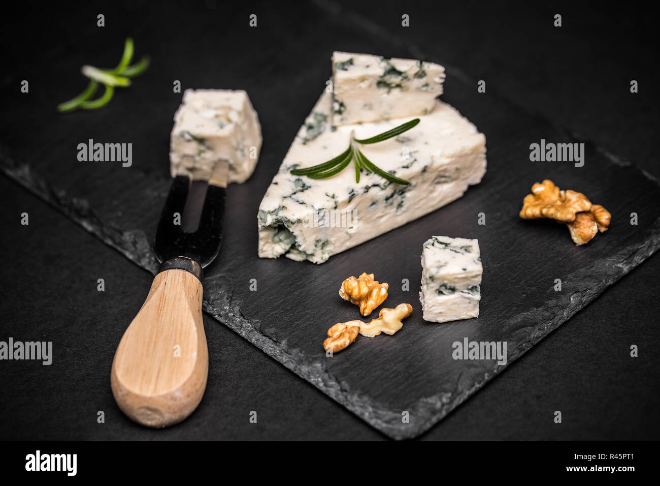 Danish blue cheese Stock Photo - Alamy