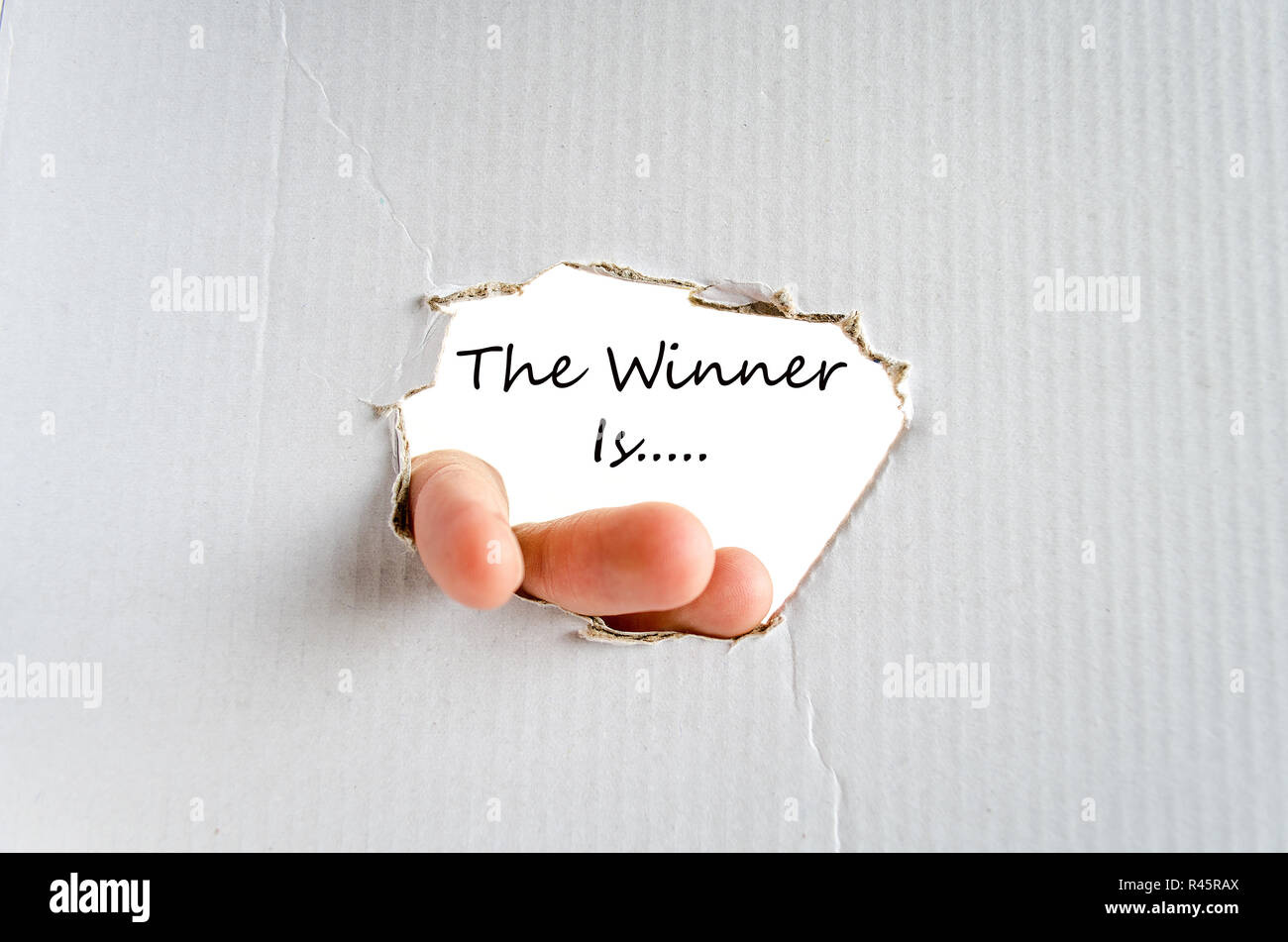 The winner is text concept Stock Photo - Alamy