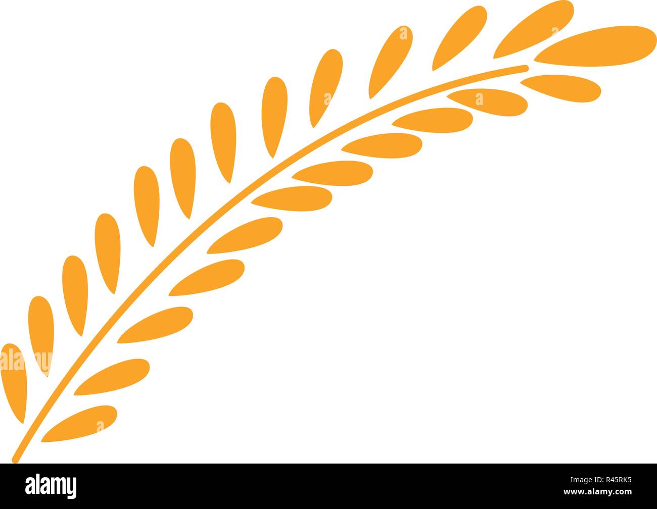 wheat icon over white background, vector illustration Stock Vector ...