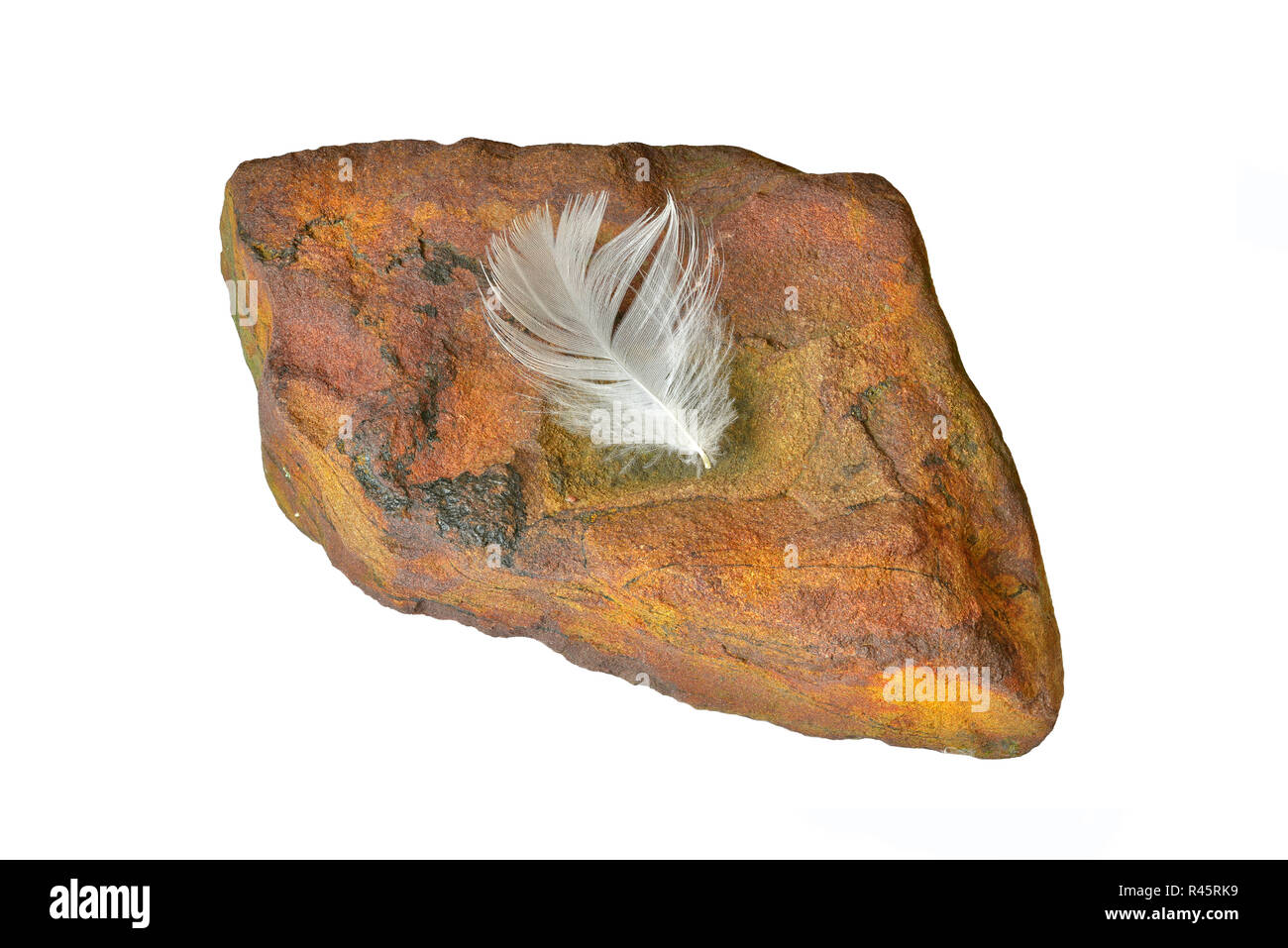 Snow on stone Cut Out Stock Images & Pictures - Alamy