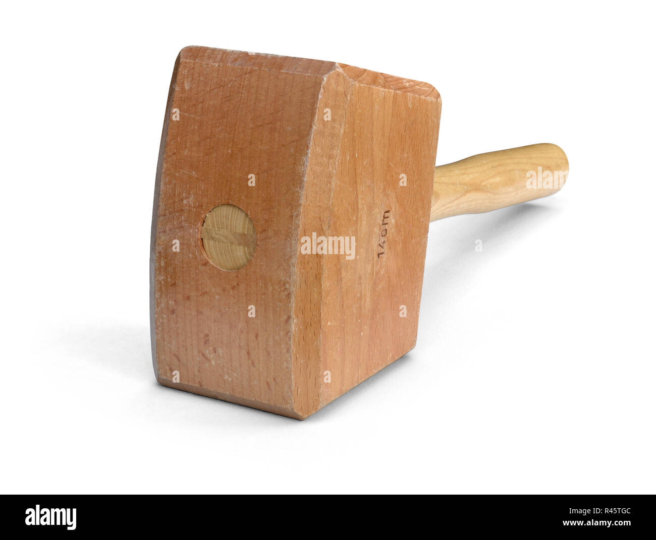 carpenter wooden Tools Mallet Hammer for handwork isolated craft ...