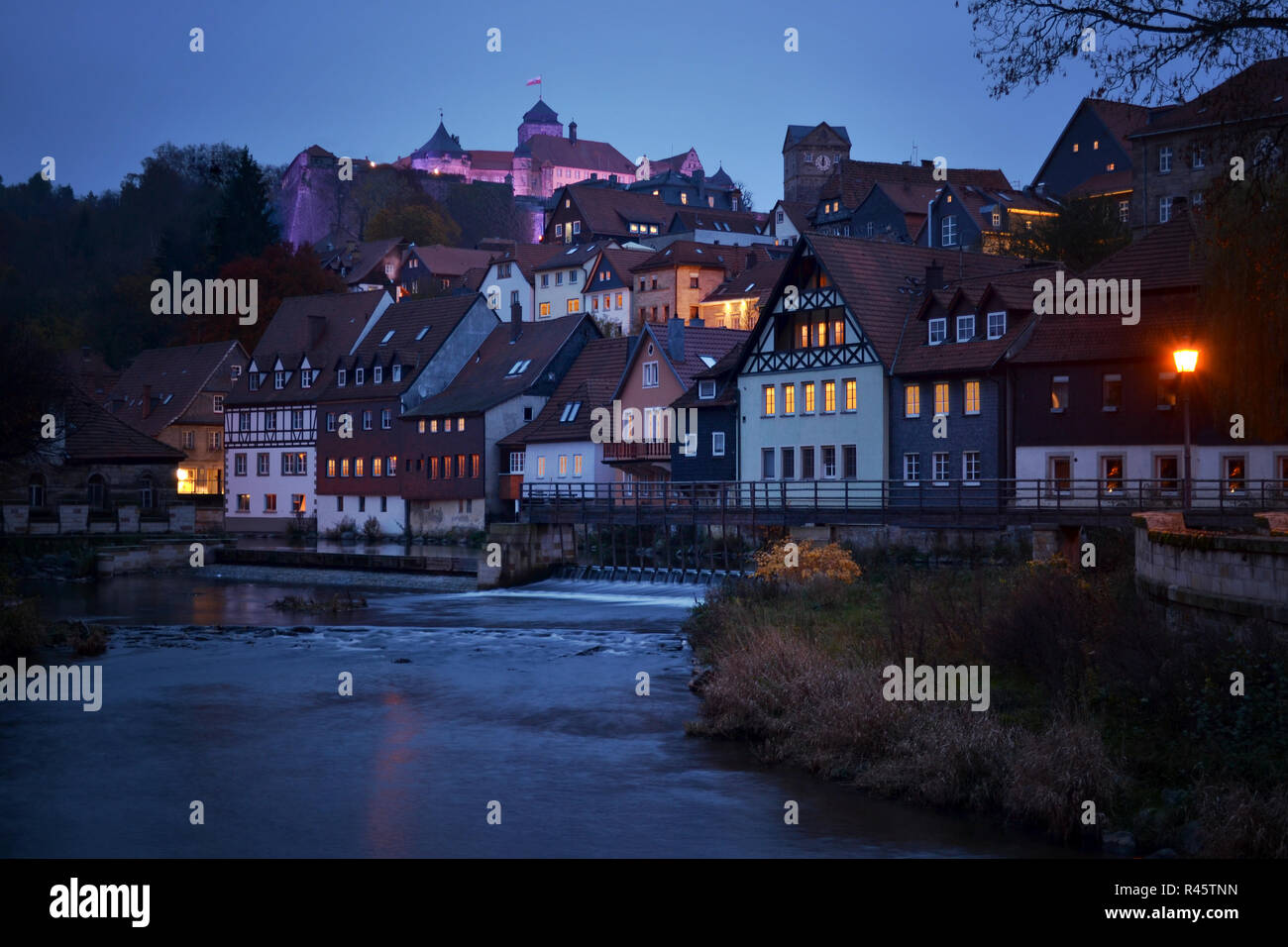 castle europe rural long exposure romantic old town Stock Photo - Alamy