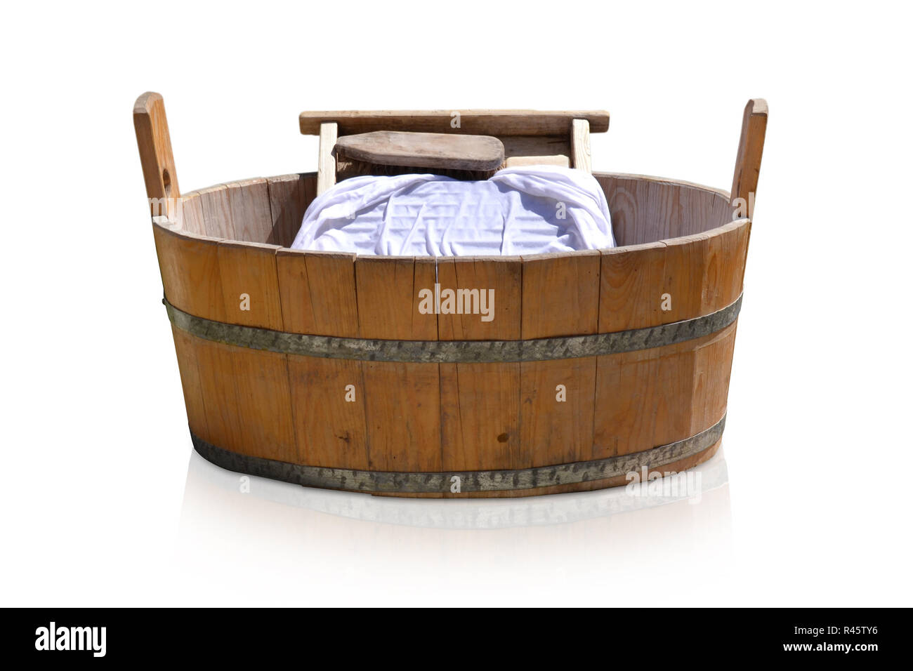 medieval knight sink to wash with hand Stock Photo - Alamy