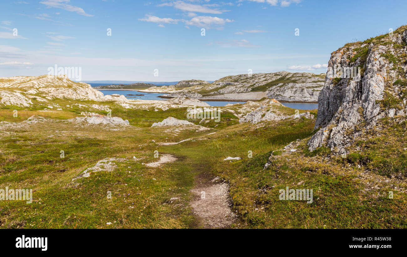 Panorama of nordic coastal landscape with rocks hi-res stock ...
