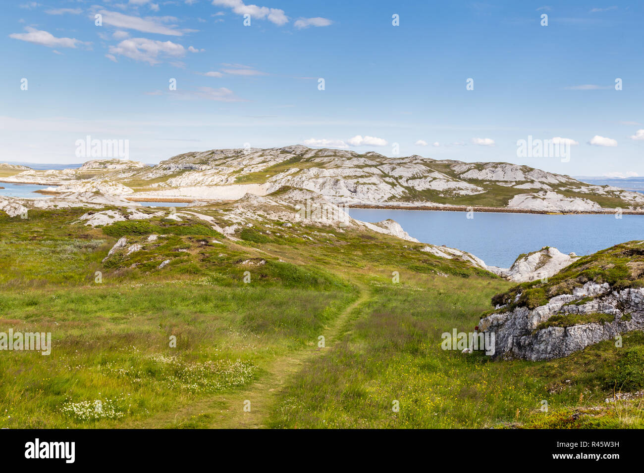 Panorama of nordic coastal landscape with rocks hi-res stock ...